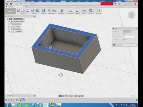 Autodesk Fusion 360 Tutorial How To Do Shell In Autodesk Fusion 360