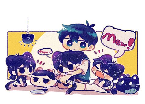 Sunny Omori And Mewo Omori Drawn By Wakame Vhai Uhykmqb K Danbooru