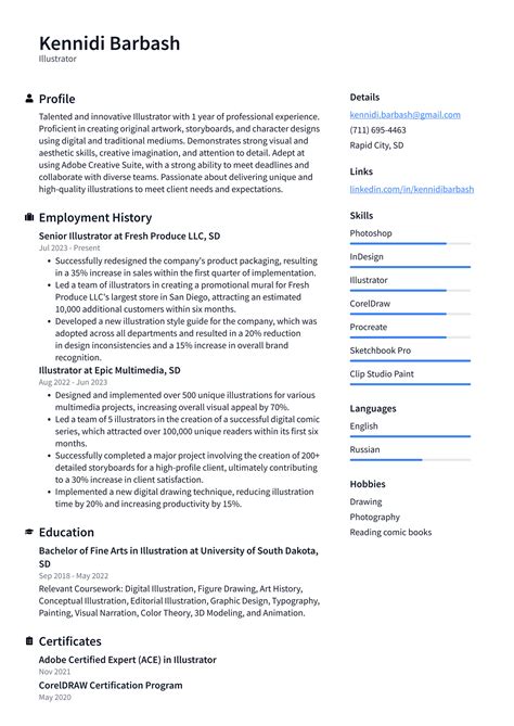 Adobe Illustrator Resume Examples ResumeCat