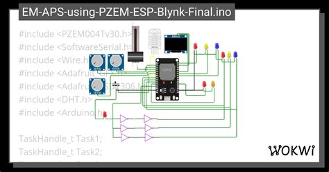 EM APS Using PZEM ESP Multitasking Wokwi ESP32 STM32 Arduino Simulator