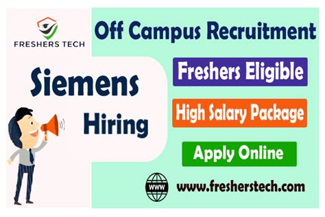 Siemens Energy Freshers Recruitment 2023 Hiring Graduate Trainee