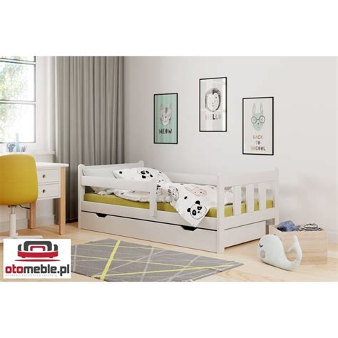 Łóżko dziecięce białe z szufladą 160x80 MARINELLA Halmar