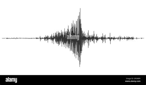 Earthquake Seismograph Wave Isolated Vector Low And High Richter Scale