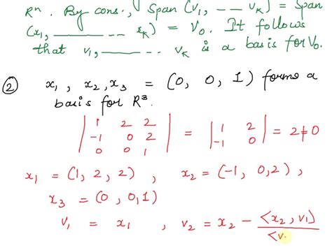 solved a using the gram schmidt orthogonalization procedure find set of orthonormal basis
