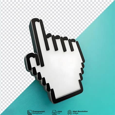Premium Psd Hand Cursor Icon Isolated On Transparent Background