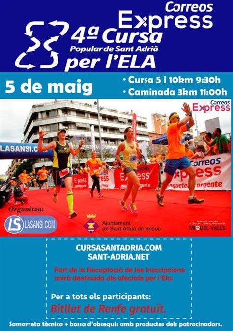 IV Cursa popular per lELA de Sant Adrià de Besòs Ajuntament de Sant