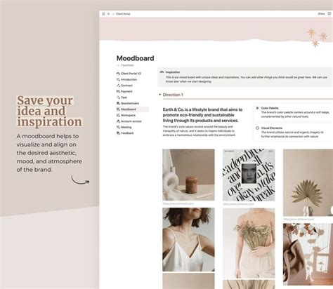 Notion Template Client Portal Notion Client Dashboard Project