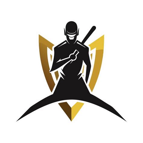 Premium Vector Cricket Player Logo Design Vector Illustration