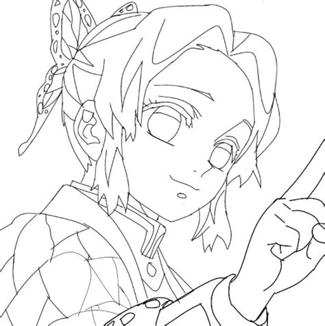 Shinobu Para Imprimir Dibujo Nativo Americano Colorear Anime
