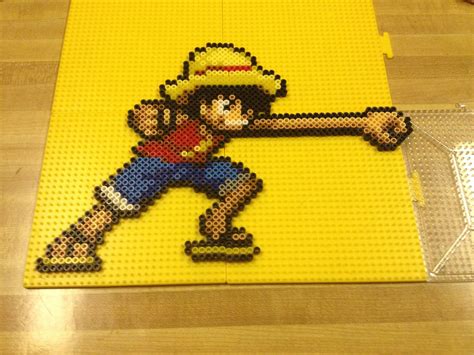 One Piece Luffy Perler Bead Sprite By Jnjfranklin On Deviantart