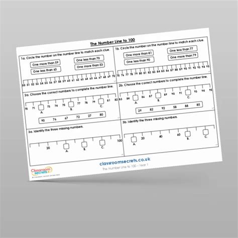 The Number Line To 100 Varied Fluency Resource Classroom Secrets
