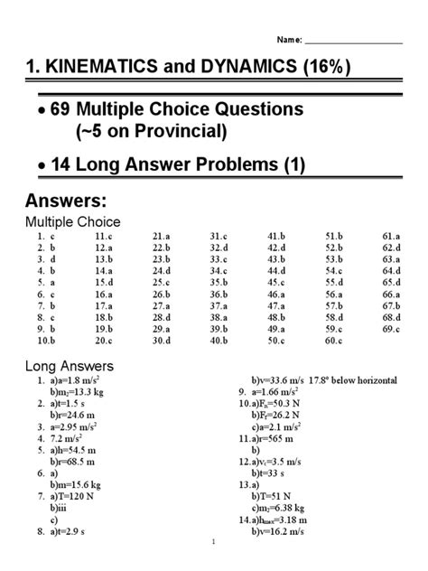 kinematics and dynamics pdf force acceleration