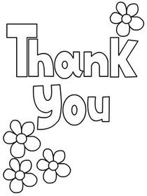 24 Printable Thank You Cards To Color Free Coloring Pages