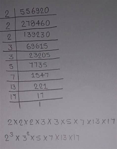 Determine The Prime Factorisation Of The Following Numbers I