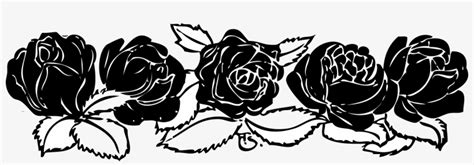 White Rose Clipart Decorative Rose Clip Art Black And White Border