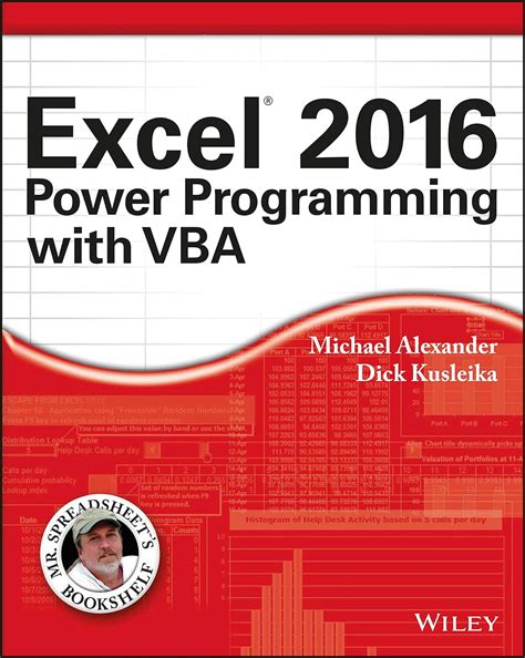 excel 2016 power programming with vba mr spreadsheet s bookshelf alexander michael