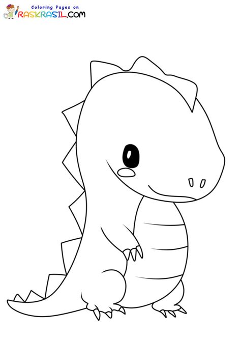 Desenhos De Dinossauros Fofos Para Colorir