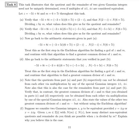 task 8 this task illustrates that the quotient and