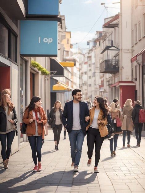 Grupo De Personas Caminando Por Una Calle Con Confianza Empresarios Y