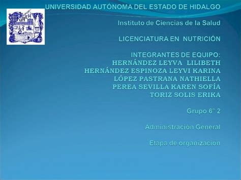 Ppt Ndice Portada Concepto Importancia Objetivos Organizaci N Formal