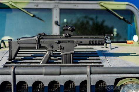 Cybergun Fn Herstal Licensed Full Metal Scar Heavy Airsoft Aeg Rifle By