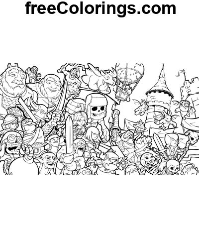 Arène Clash Royale Coloriages gratuits à imprimer