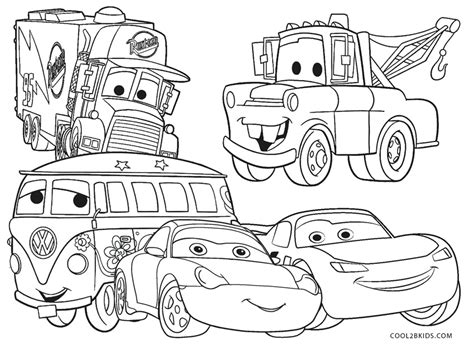 Desenhos de Relâmpago Mcqueen para colorir Páginas para impressão grátis