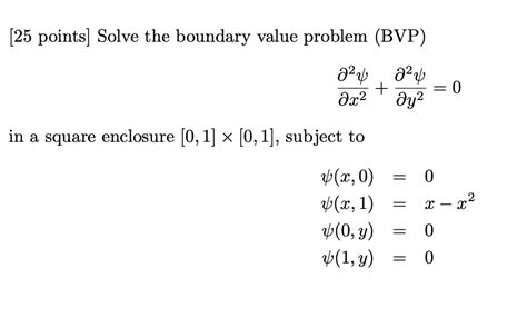 solved 25 points] solve the boundary value problem bvp