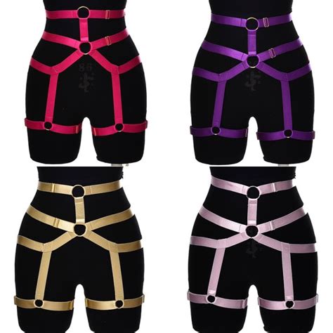 Bondage Leg Harness Gothic High Waist Leg Garter Belt Punk Fetish Sexy