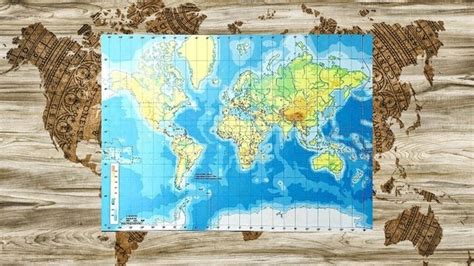 Mapa n 6 Planisferio Físico Político MC