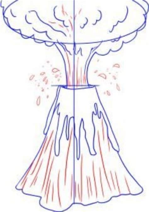 Imagenes De Volcanes Para Dibujar En Erupcion