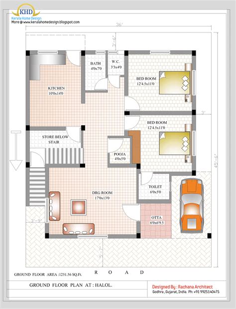 Ground Floor Parking First Floor House Plan Floorplans Click