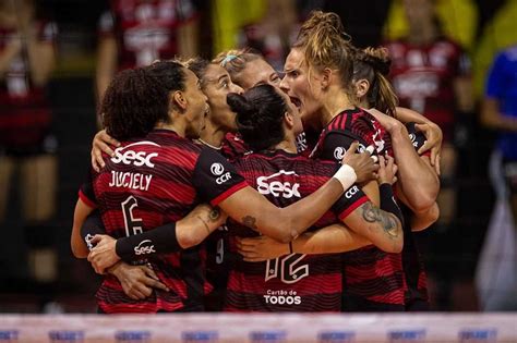 Sesc RJ Flamengo bate o Sesi Bauru e entra no G4 Web Vôlei