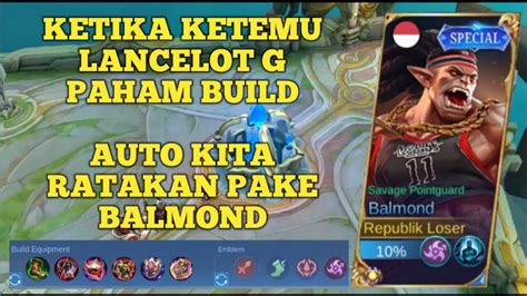Balmond Balmond Meta Jungler Lawan Lance Build Tank Auto Kita