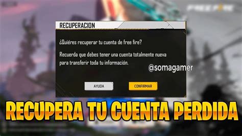 Guía paso a paso Cómo recuperar tu cuenta de Free Fire vinculada con