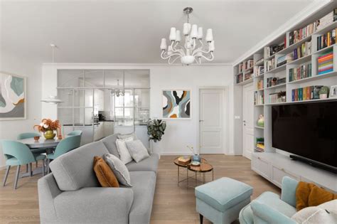 Miejsce na książki w salonie Pomysły architektów Piękne zdjęcia