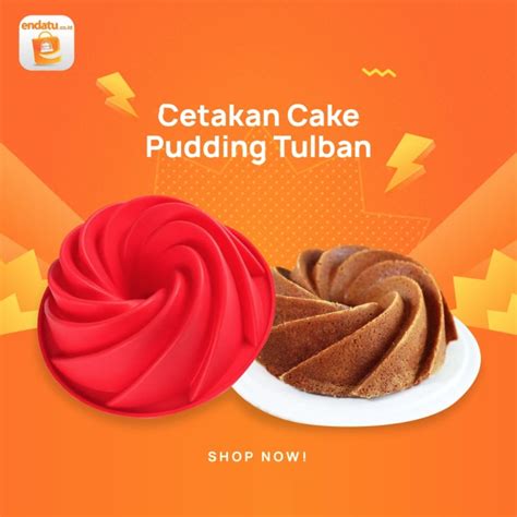 Jual Cetakan Puding Pudding Cake Tulban Loyang Kue Silikon Dekorasi Kue