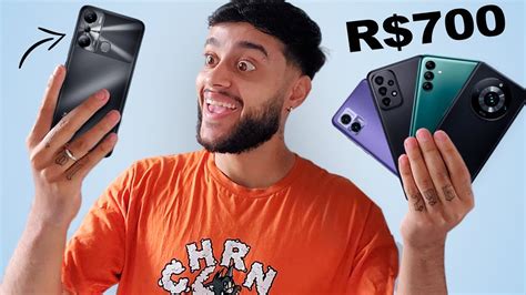 5 CELULARES Bons e Baratos até 700 REAIS em 2024 Qual o melhor