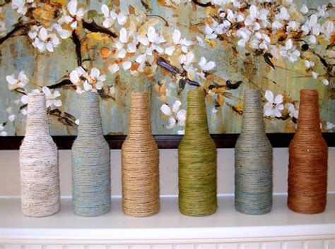 Les bouteilles en verre relookées en objets déco Elle Décoration