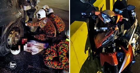 Lori Masalah Brek Rempuh Lima Kenderaan Di Plaza Tol Dua Penunggang Maut