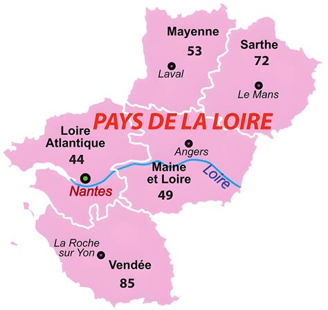 Présentation 59 imagen carte pays de loire fr thptnganamst edu vn