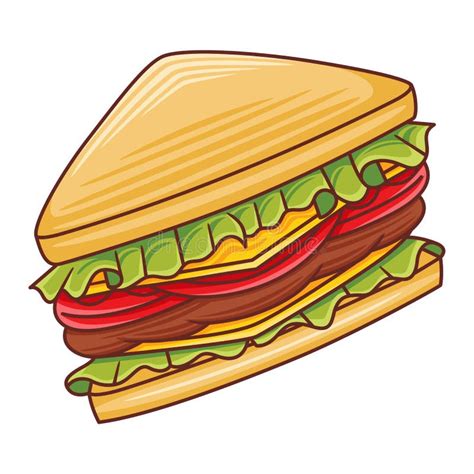Fast Food Vector Icons In Badge Design Style Stock Vector