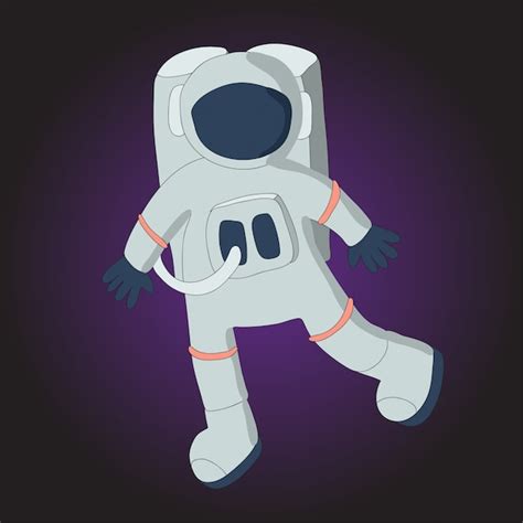 Astronauta em um traje espacial ilustração Vetor Premium
