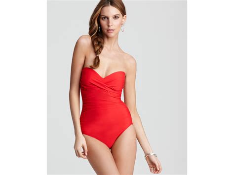 Lyst Miraclesuit Barcelona Bandeau One Piece In Black