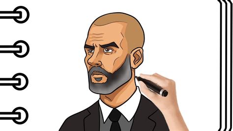Como Dibujar A PEP GUARDIOLA Paso A Paso Mapi Art TV YouTube