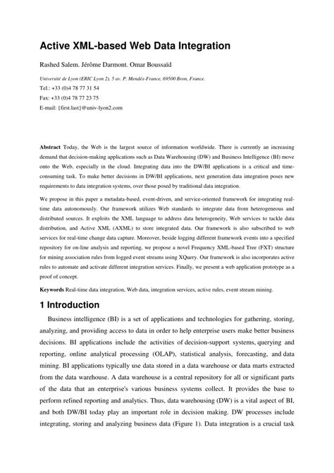 pdf active xml based web data integration
