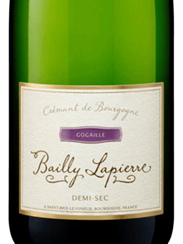 N V Bailly Lapierre Crémant de Bourgogne Gogaille Demi Sec Vivino US