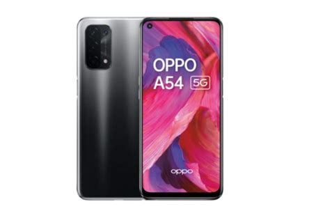 Oppo A54 5G chipset Snapdragon 480 câmeras quadradas traseiras