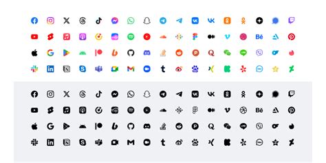 Social Media Icons 24x24 Figma Community