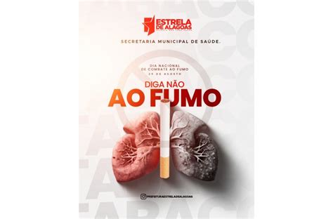 29 De Agosto DIA NACIONAL DE COMBATE AO FUMO Prefeitura De Estrela